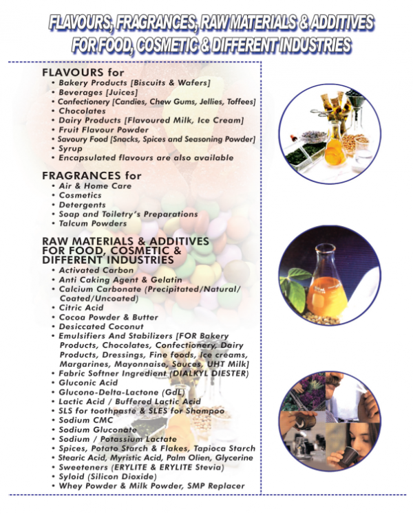 Flavors, Fragrances, Raw materials and additives for food & Cosmetics – MAJ
